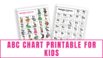 ABC Chart Printable for Kids