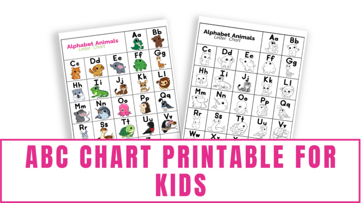 ABC Chart Printable for Kids