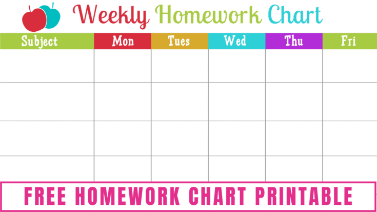 Printable Behavior Chart for Kids