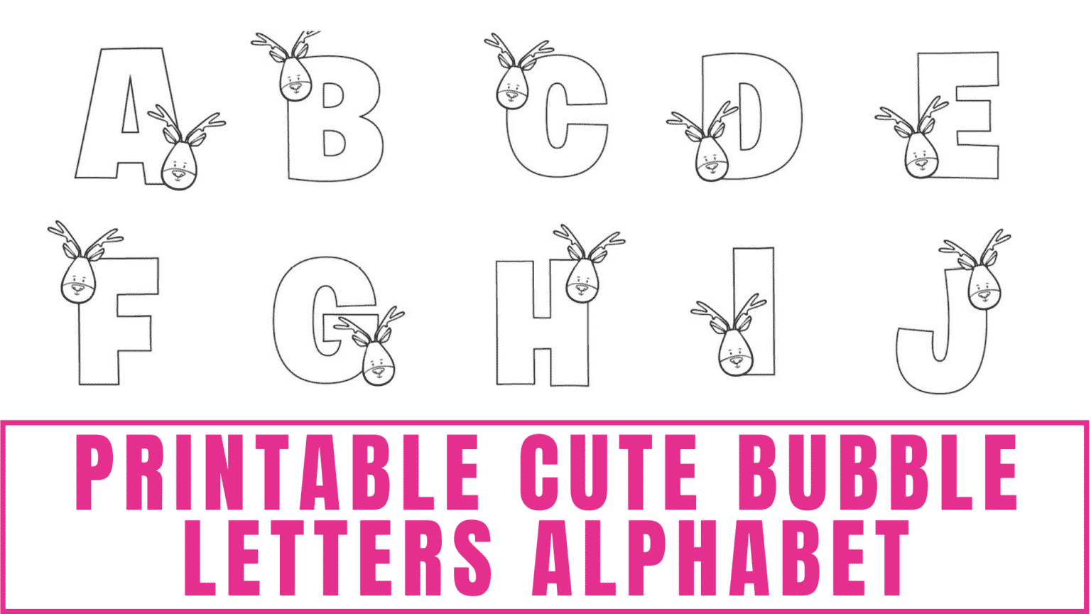 Printable Bubble Letters Fonts (Free Downloads)