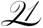 Free Printable Tracing Numbers: Fancy Calligraphy Number 21