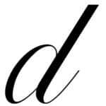 Free Cursive Letters Printable: Royal Fancy Lowercase D