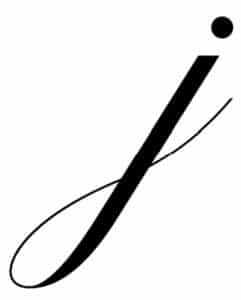 Free Cursive Letters Printable: Royal Fancy Lowercase J