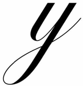 Free Cursive Letters Printable: Royal Fancy Lowercase Y