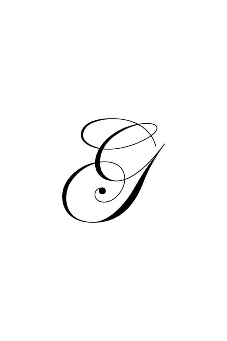 Cursive Alphabet Printable: Royal Fancy Letters