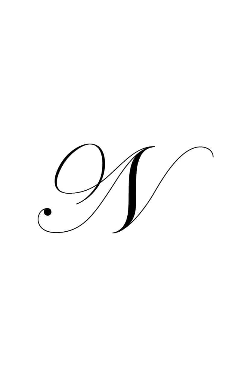 Cursive N