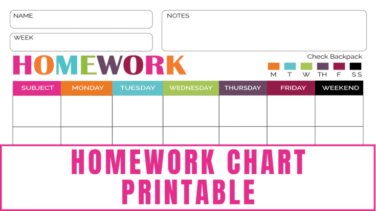 Printable Behavior Chart for Kids
