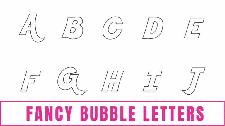 How to Draw Bubble Letters