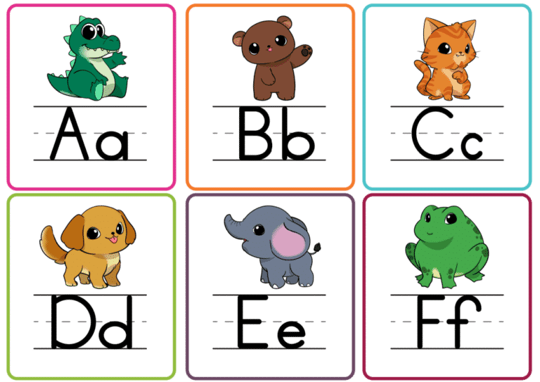 Printable Letter Flashcards (PDF Downloads)