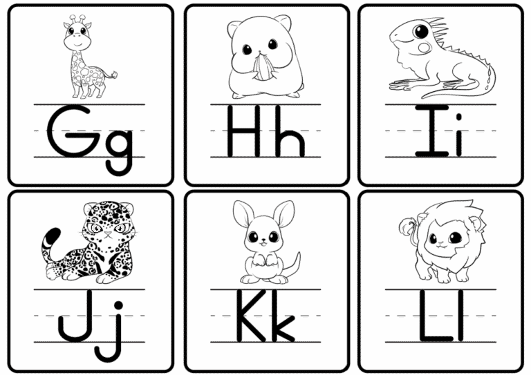 Printable Letter Flashcards (PDF Downloads)