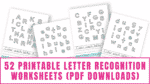 Printable Alphabet Worksheets for Kindergarten (PDF Downloads)