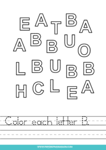 52 Letter Recognition Worksheets (PDFs) - Freebie Finding Mom