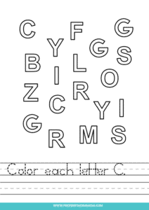 52 Letter Recognition Worksheets (PDFs) - Freebie Finding Mom