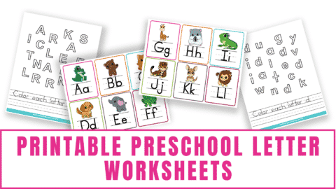 Printable Preschool Letter Worksheets