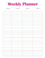 13-Page Student Planner Printable