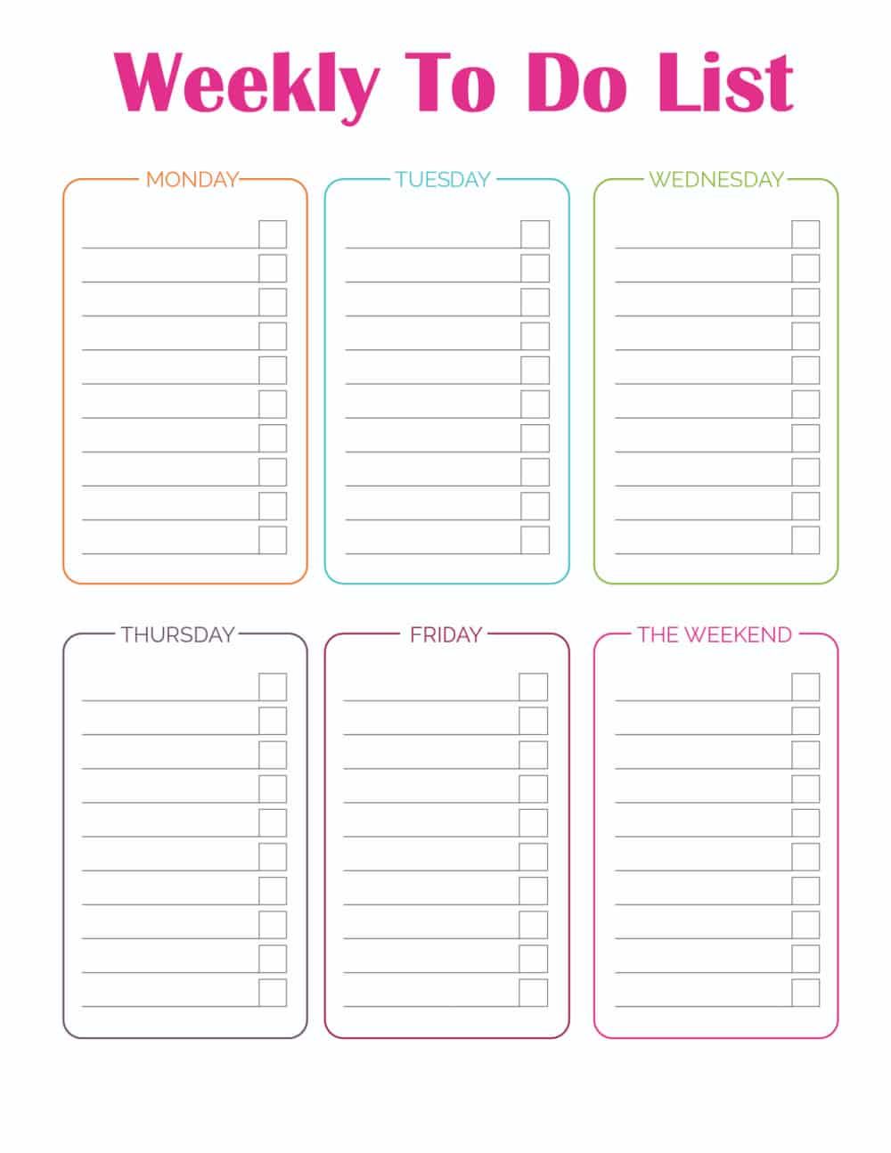 13-Page Student Planner Printable
