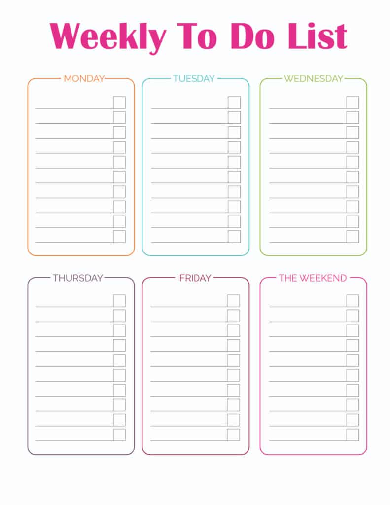 Free To Do List Printable Pdf Printable Templates
