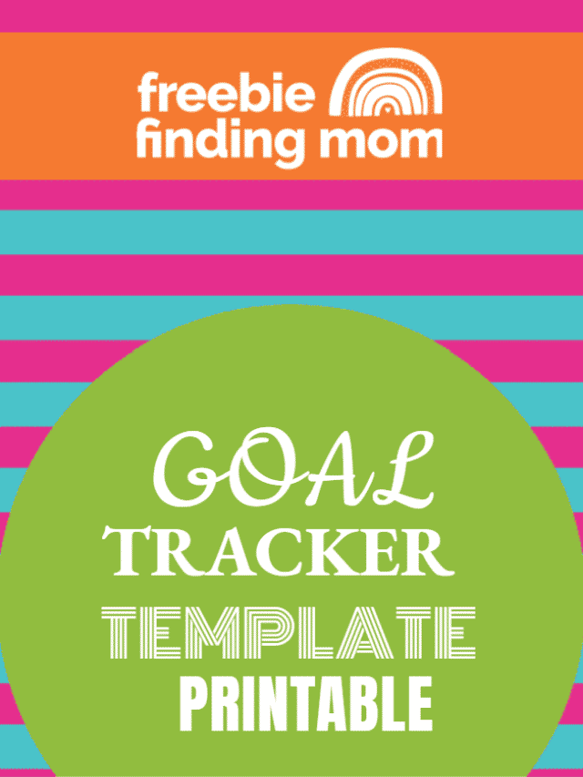 Goal Tracker Template Printable Story - Freebie Finding Mom