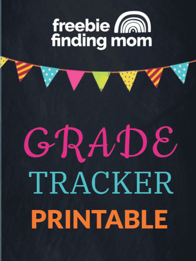 Grade Tracker Printable Story - Freebie Finding Mom