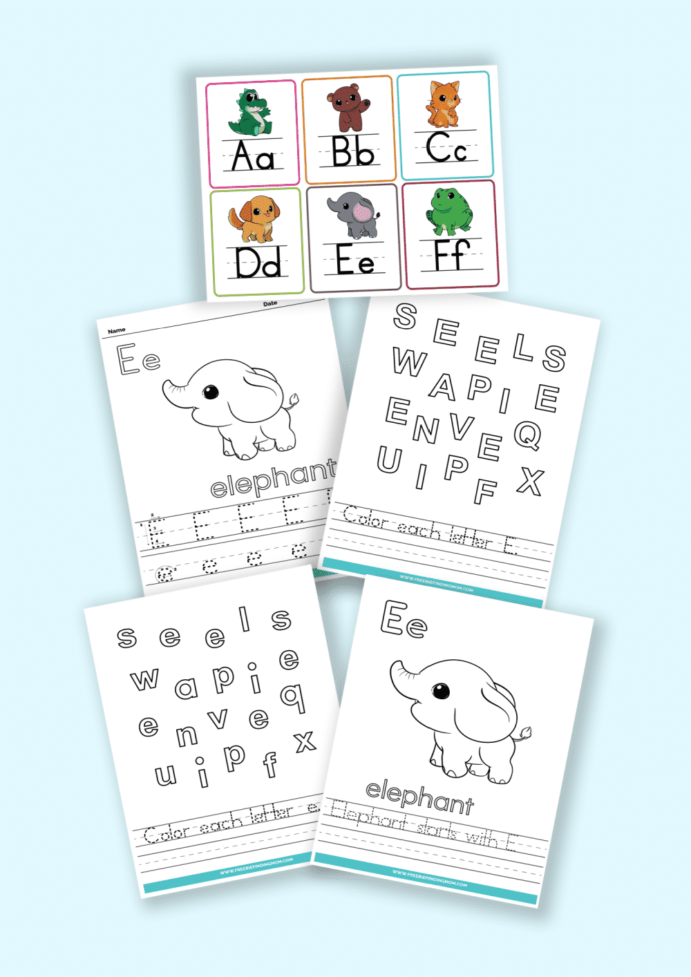 things that start with e coloring pages