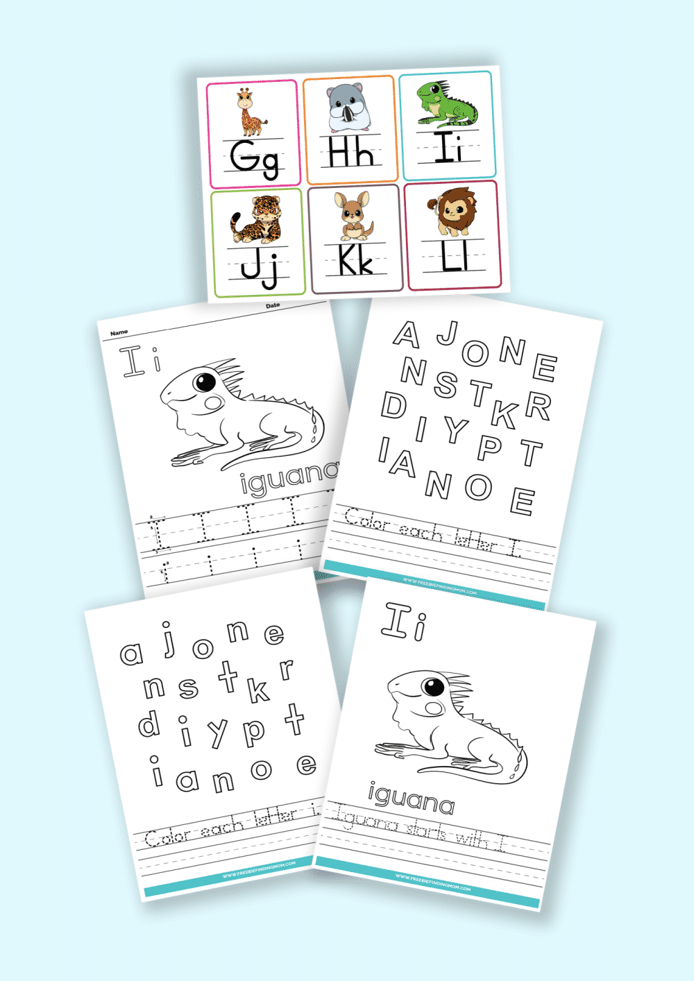 things that start with i coloring page