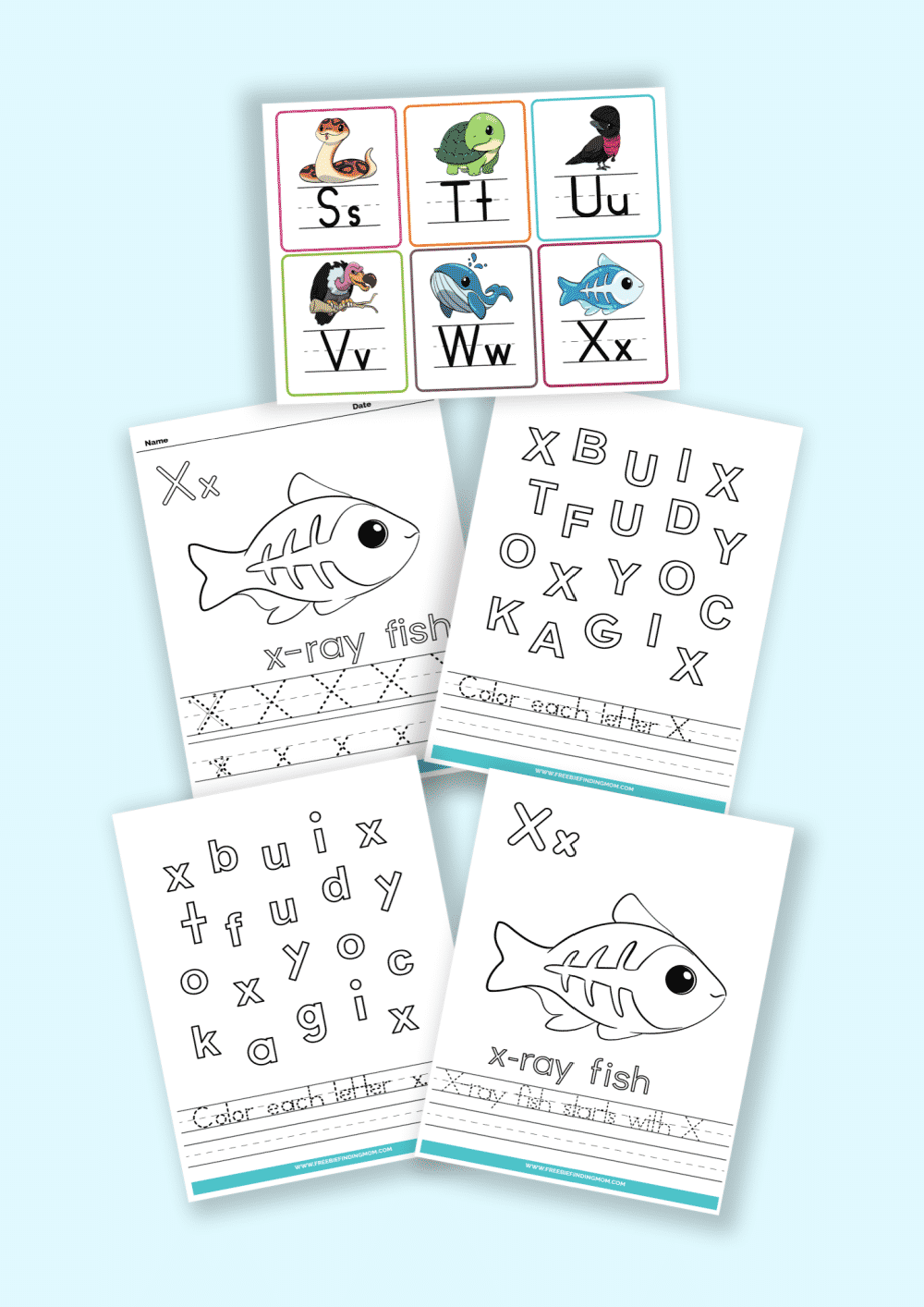 X Words Coloring Pages