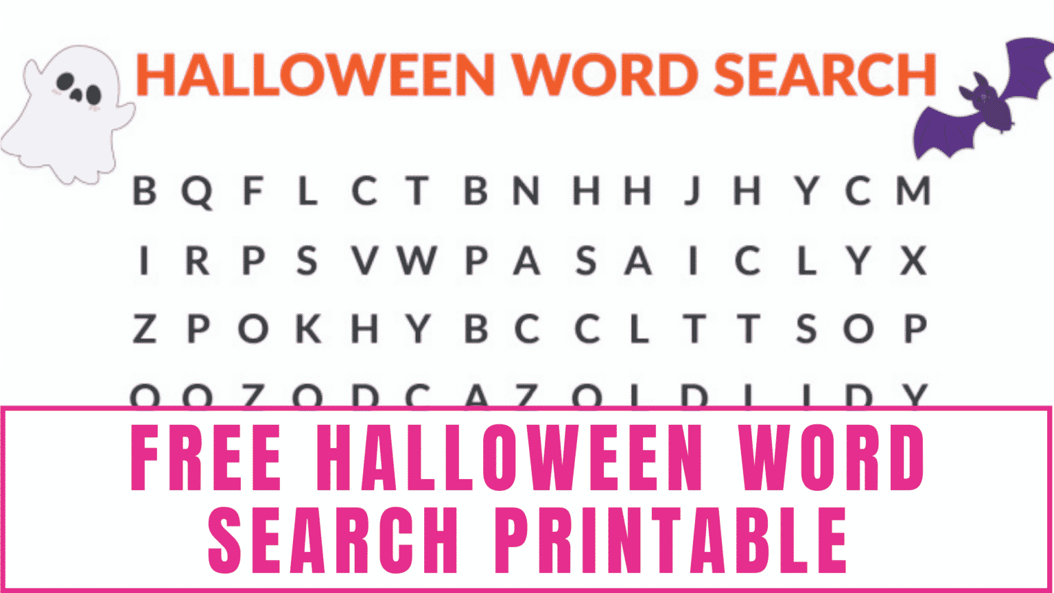 Free Hard Halloween Word Search Printable - Freebie Finding Mom