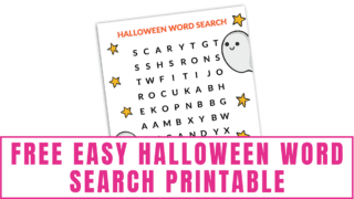 Free Easy Halloween Word Search Printable PDF - Freebie Finding Mom
