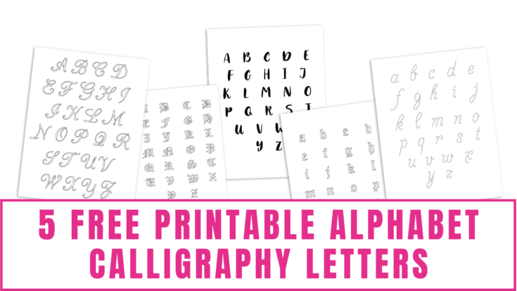 Printable Preschool Tracing Worksheets: Alphabet