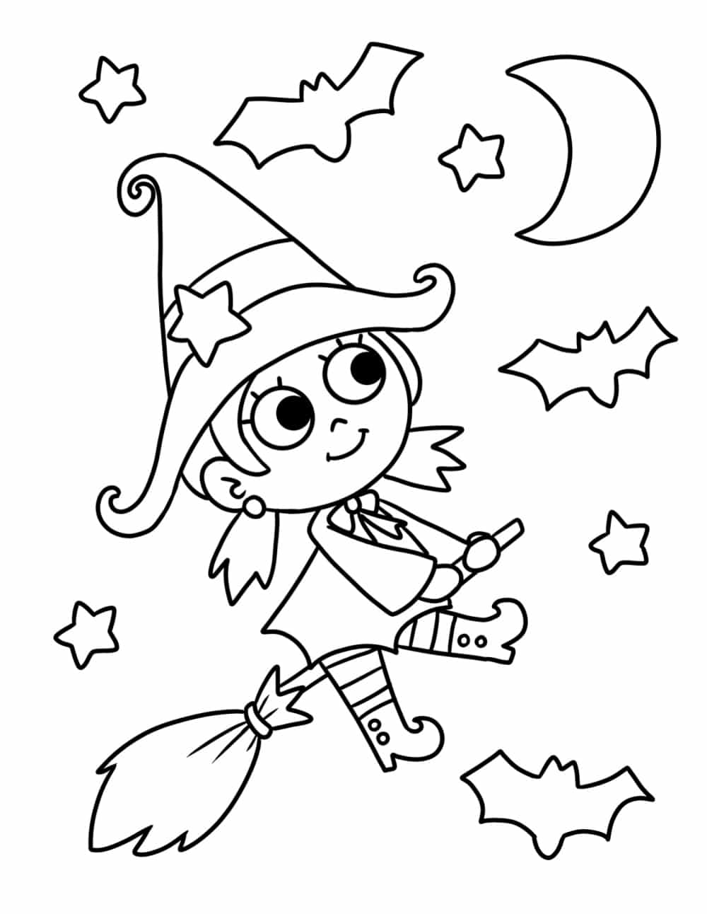 3 Free Printable Cute Halloween Coloring Pages - Freebie Finding Mom