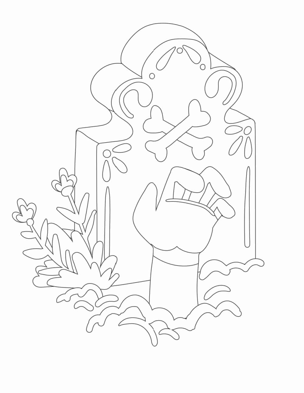 3 Free Printable Scary Halloween Coloring Pages