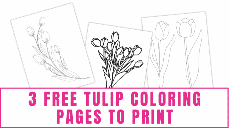 3 Spring Coloring Pages for Kids and Adults - Freebie Finding Mom