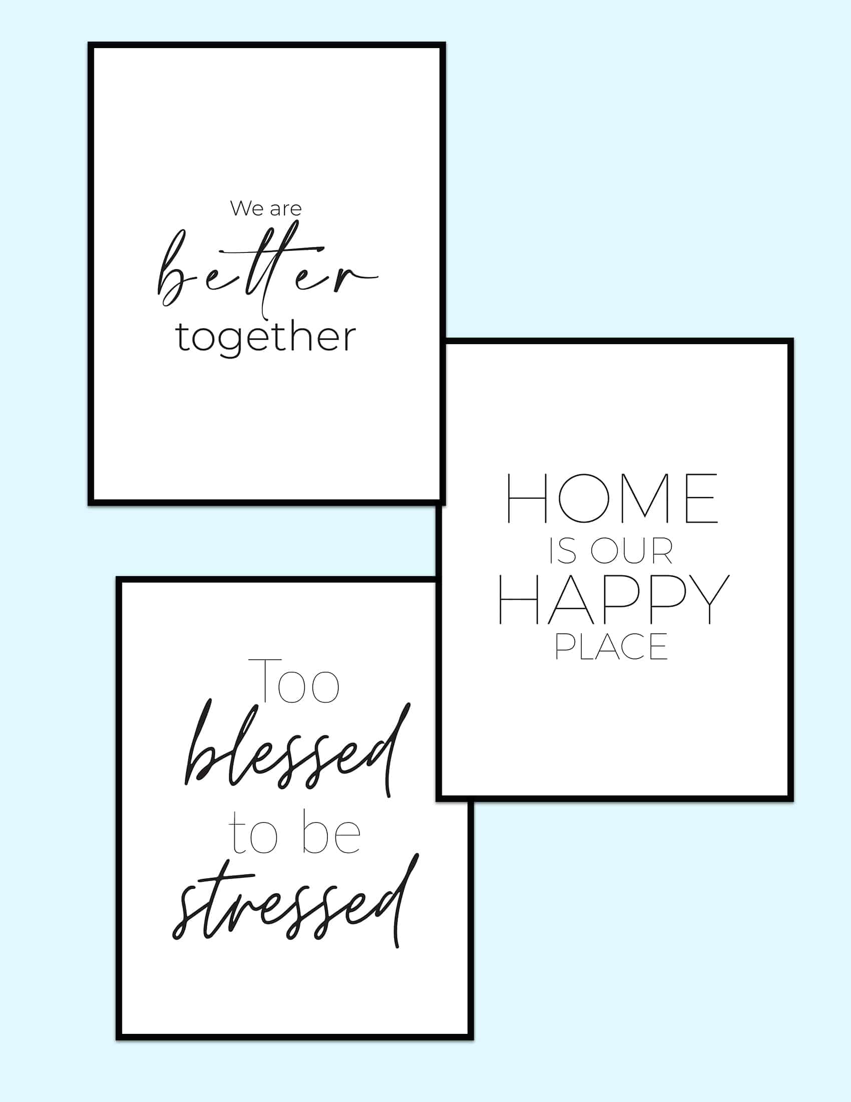 Horizontal Printable Quotes