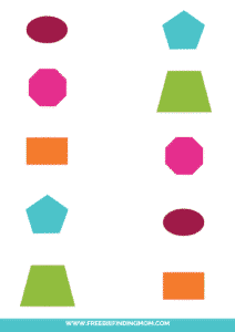 Matching Shapes Worksheets Printables - Freebie Finding Mom