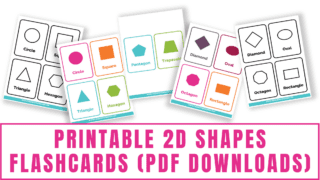 Printable 2D Shapes Flashcards (PDF Downloads)