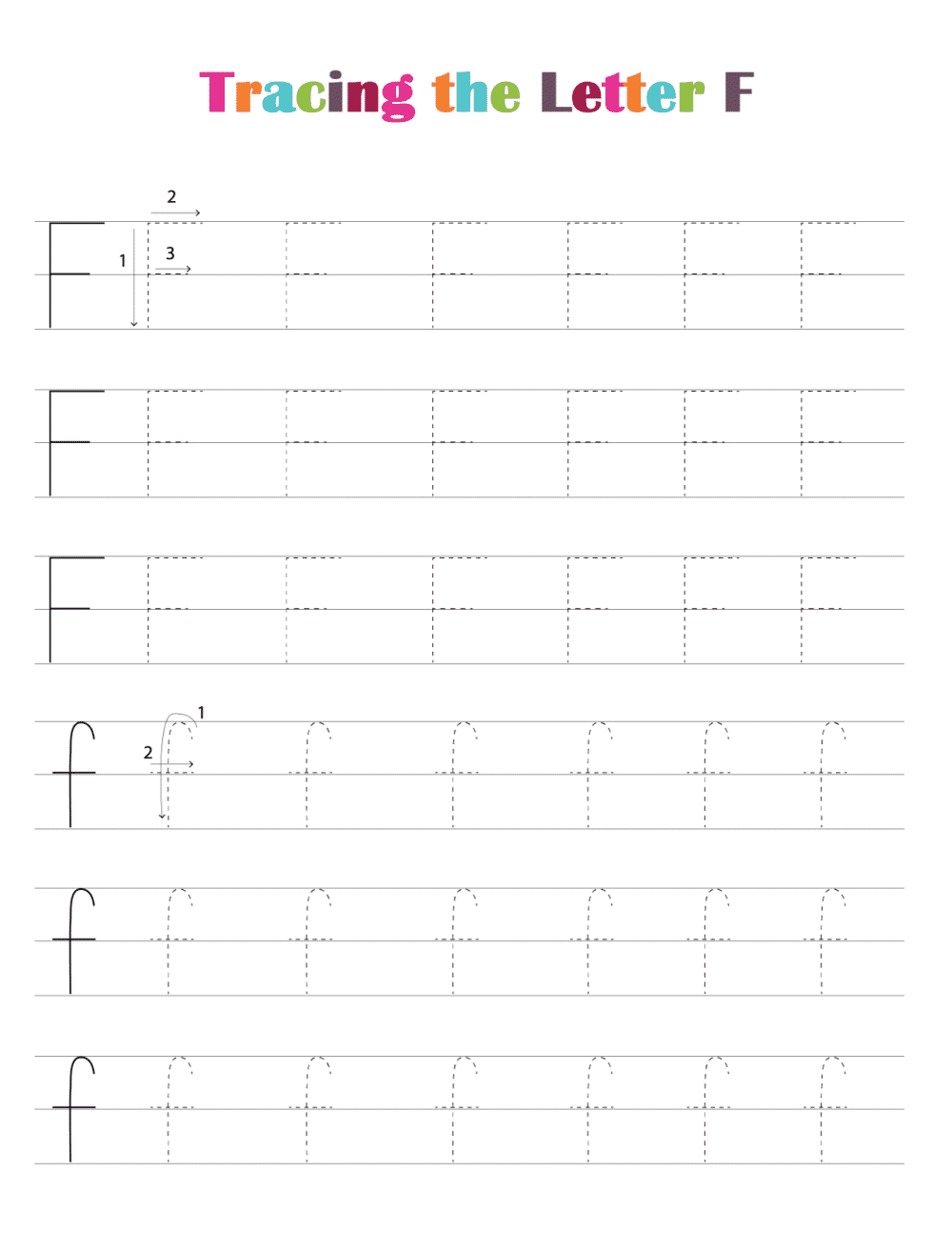 Free Letter Tracing Worksheets (PDF Downloads) - Freebie Finding Mom