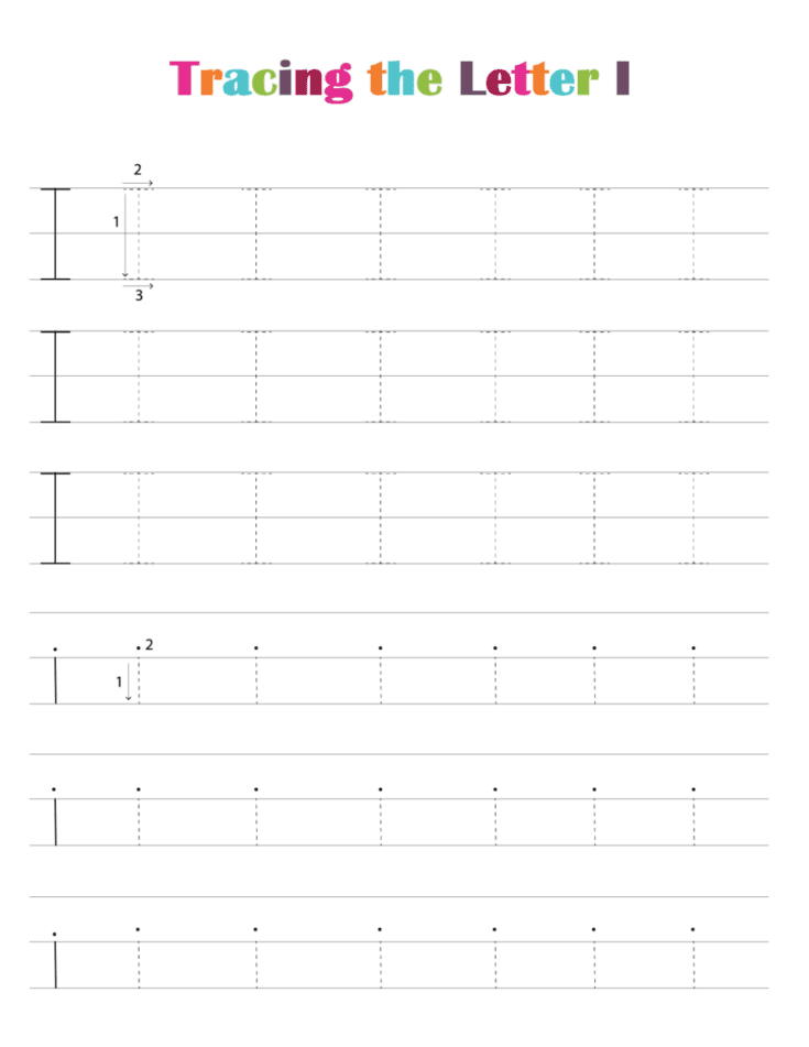 Free Letter Tracing Worksheets (PDF Downloads) - Freebie Finding Mom