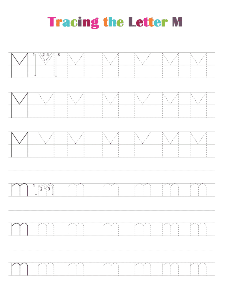 Free Letter Tracing Worksheets (PDF Downloads) - Freebie Finding Mom