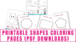 Printable Shapes Coloring Pages (PDFs) - Freebie Finding Mom