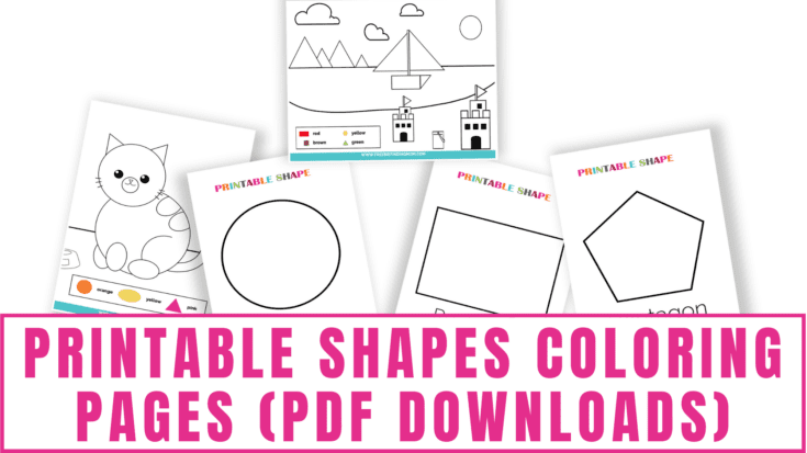 Printable Shapes Coloring Pages (PDFs) - Freebie Finding Mom