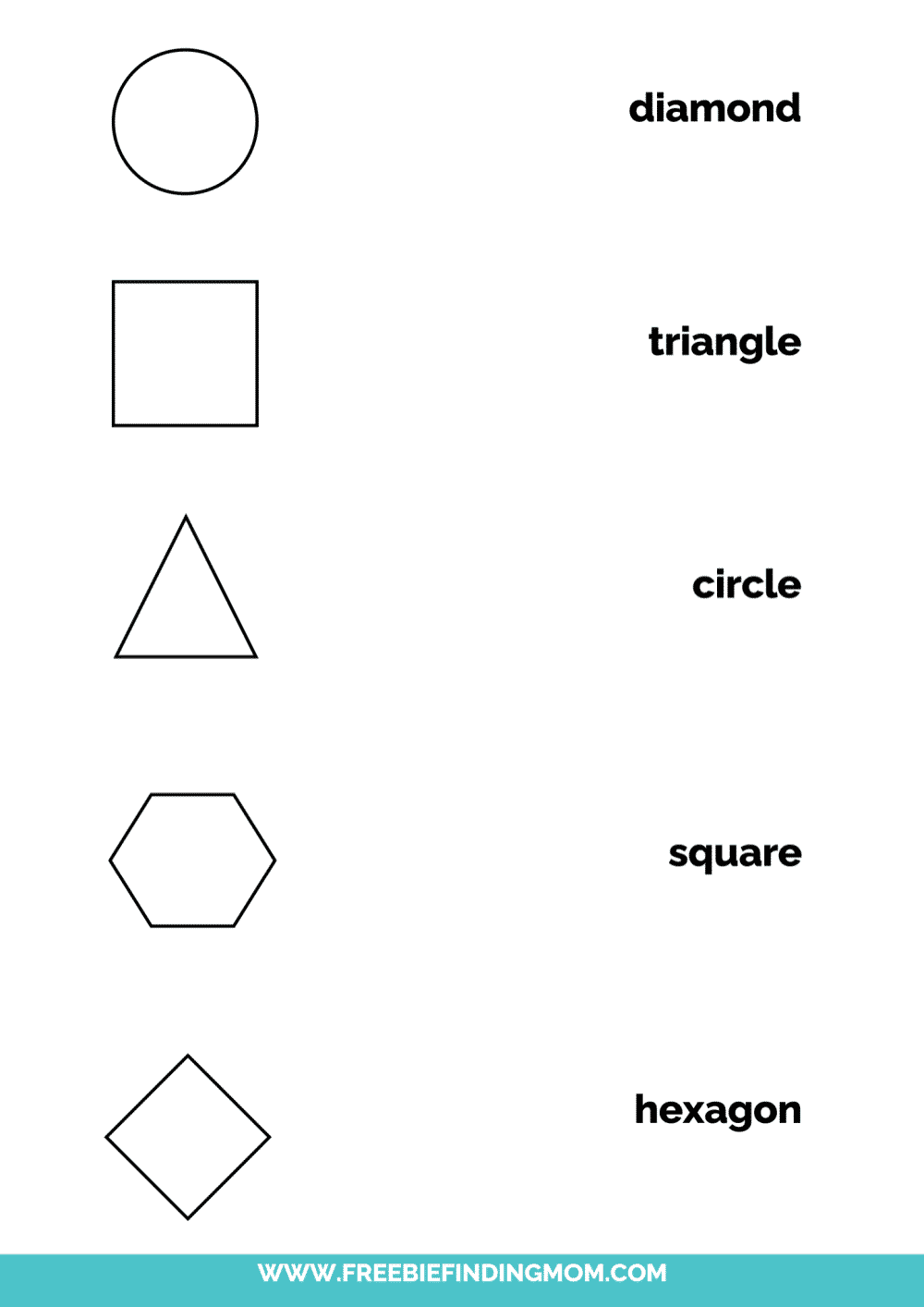 Matching Shapes Worksheets Printables - Freebie Finding Mom