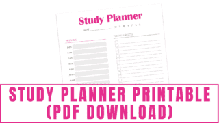 Student Assignment Tracker Template Printable