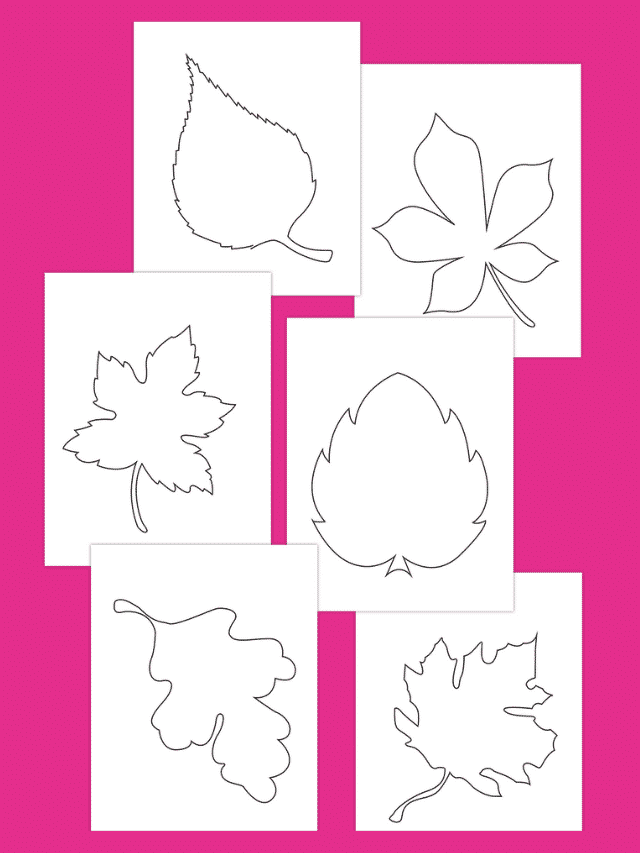6 Free Fall Leaf Template Printables Story - Freebie Finding Mom