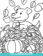 3 Free Printable Cute Fall Coloring Pages