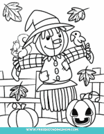 3 Free Printable Cute Fall Coloring Pages