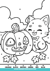 3 Free Halloween Color by Number Printables