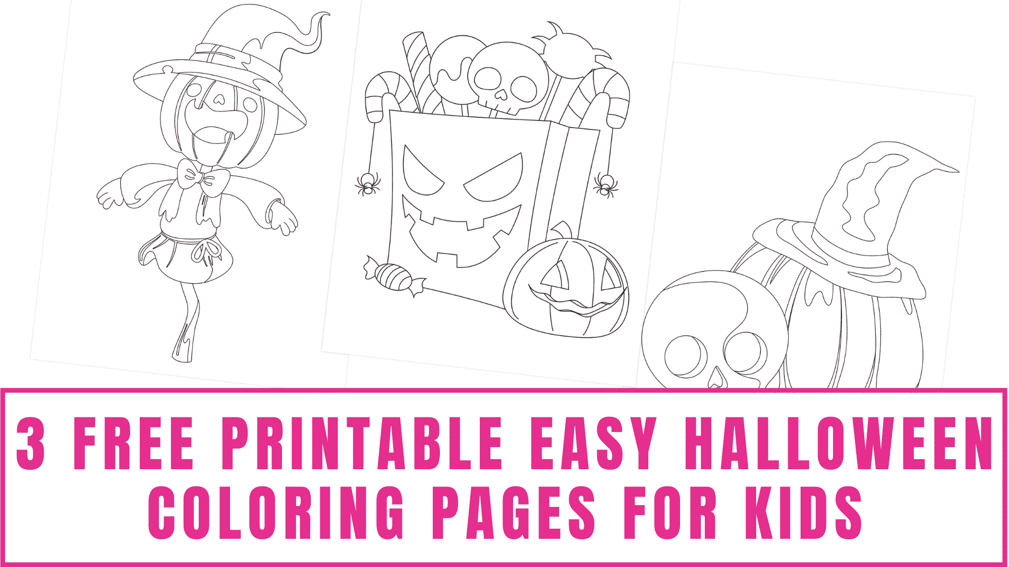 3 Free Printable Easy Halloween Coloring Pages For Kids LaptrinhX News
