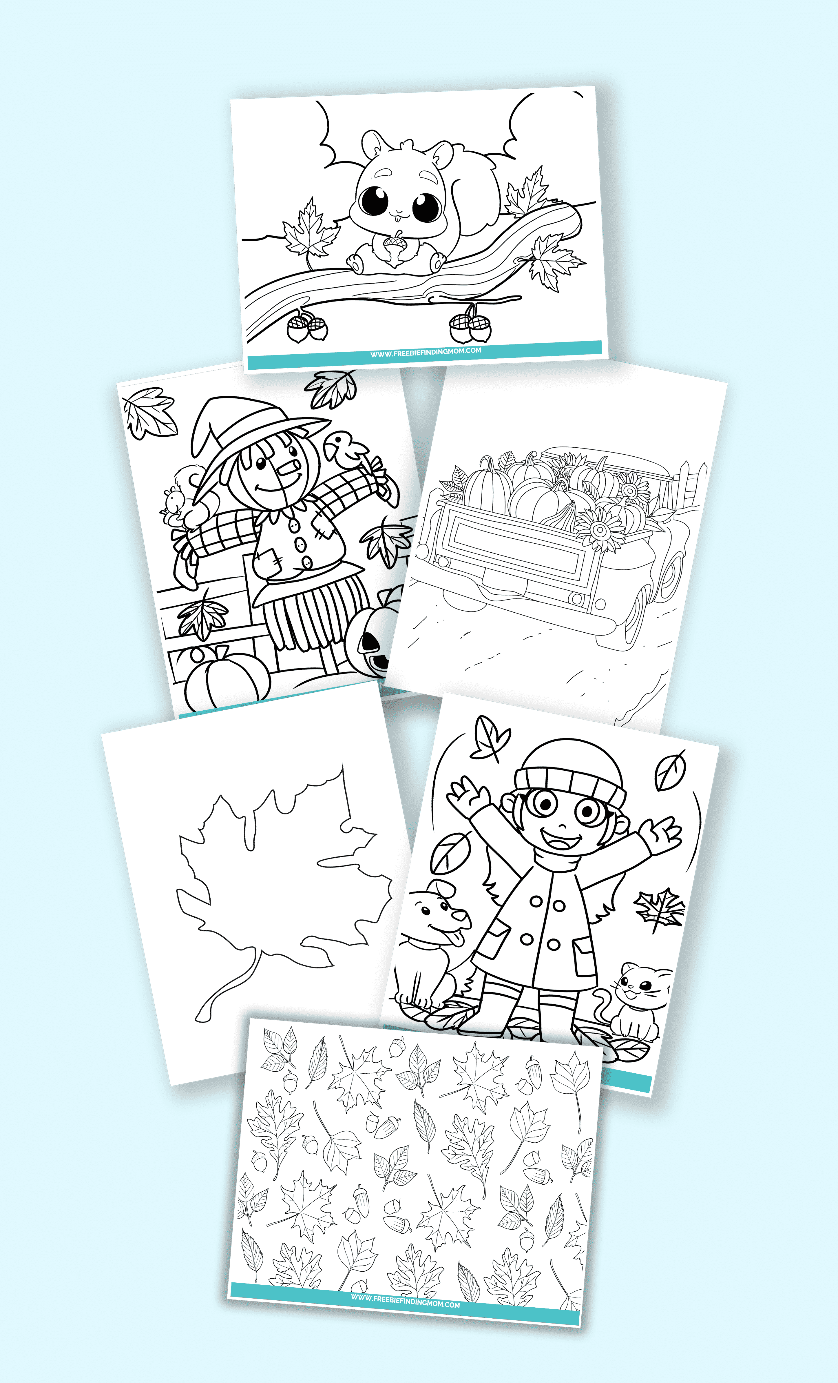 Free Printable Fall Coloring Pages - Freebie Finding Mom