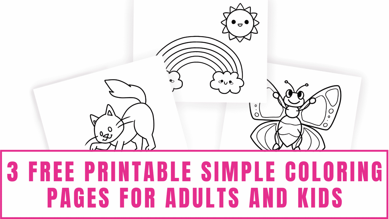 3 Spring Coloring Pages for Kids and Adults - Freebie Finding Mom