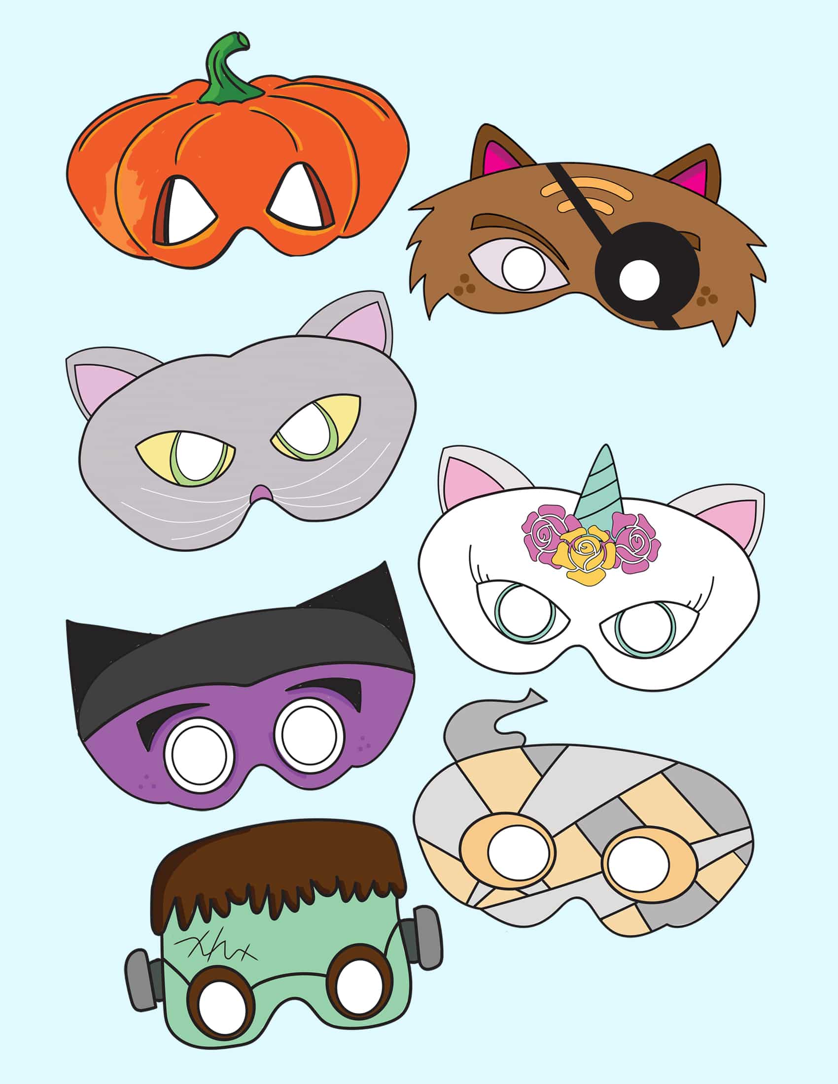 Easy To Make Halloween Masks